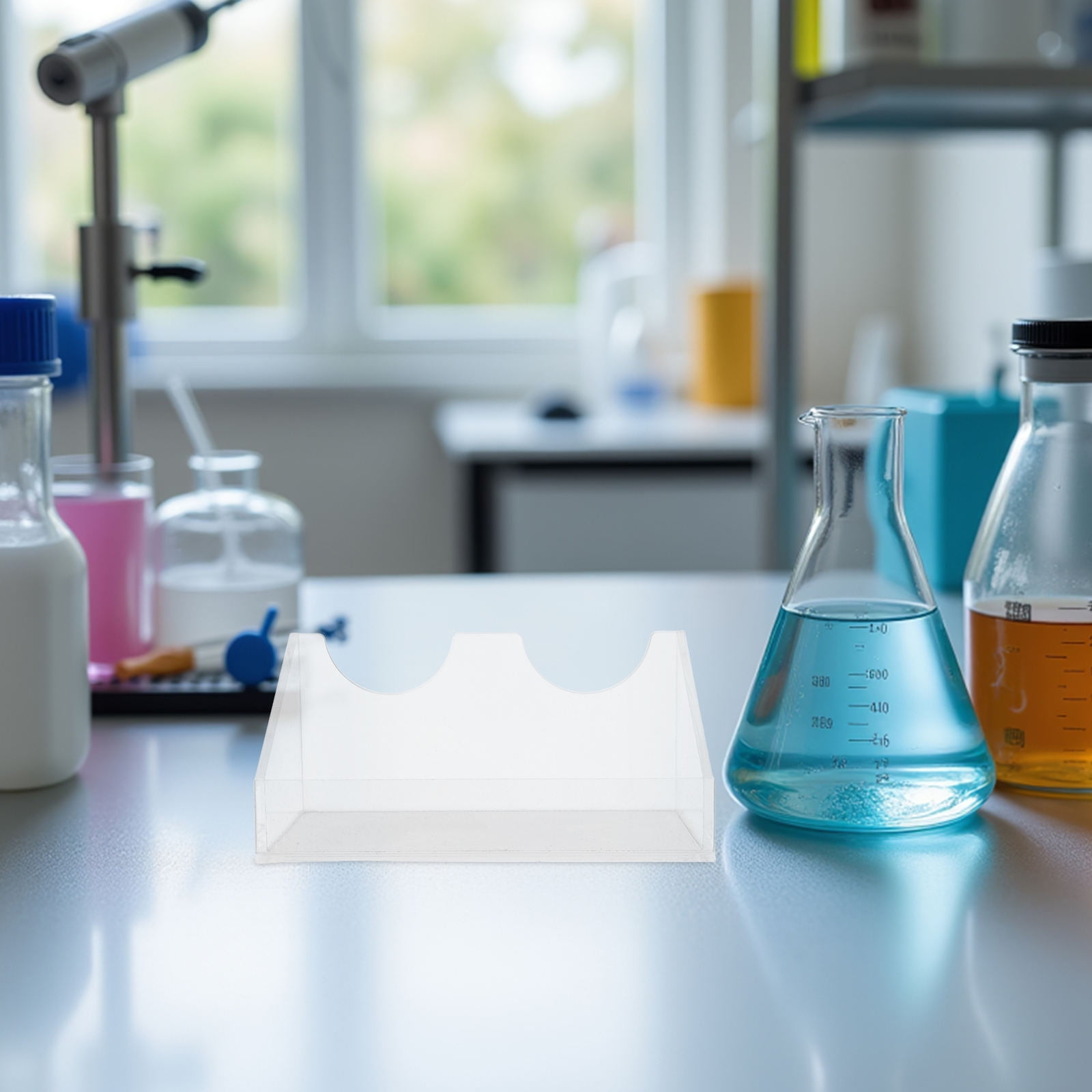 ELAYARD Transparent Acrylic Chemical Bottle Holder with Tilted Serum ...