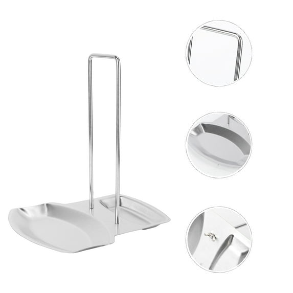 ELAYARD Stainless Steel Pan Stand for Kitchen with Glossy Silver Design ...