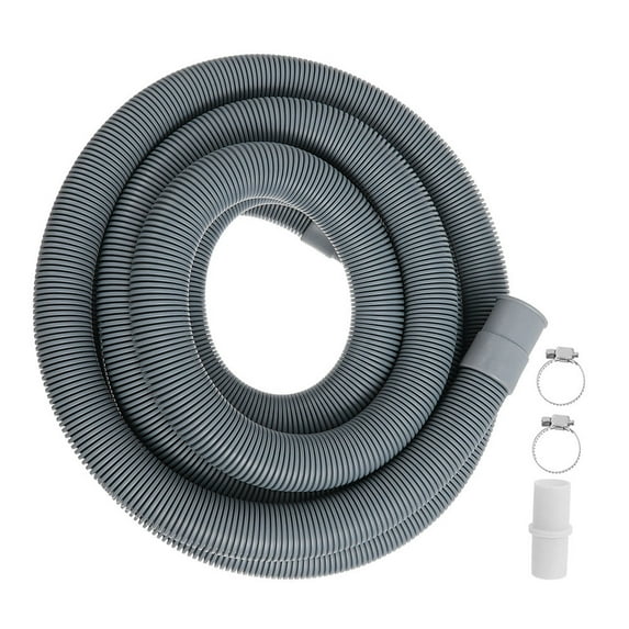 ELAYARD Washing Machine Drain Hose Extension Kit, Dark Grey Plastic ...