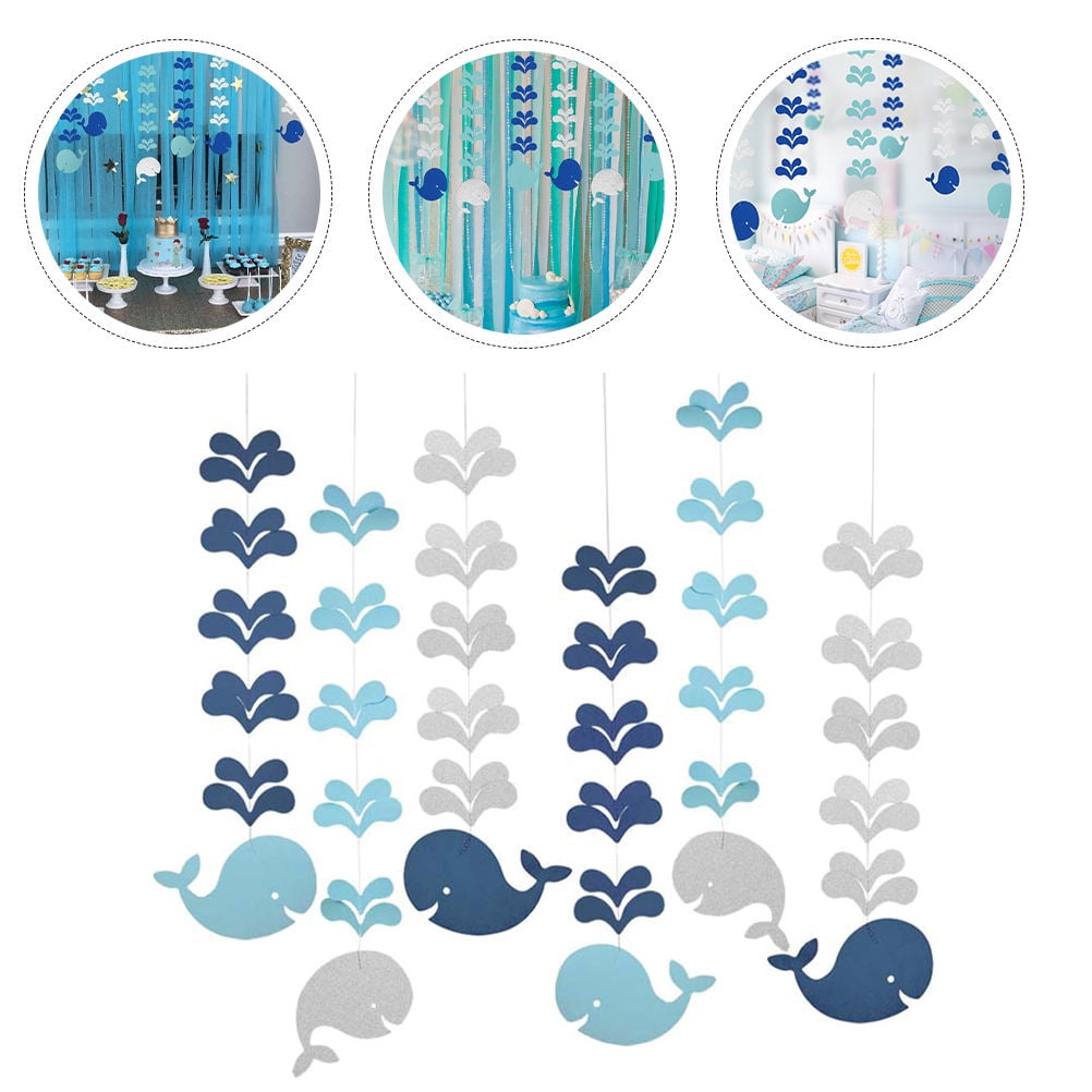 ELAYARD Whale Themed Classroom Hanging Decor Assorted Color Paper ...