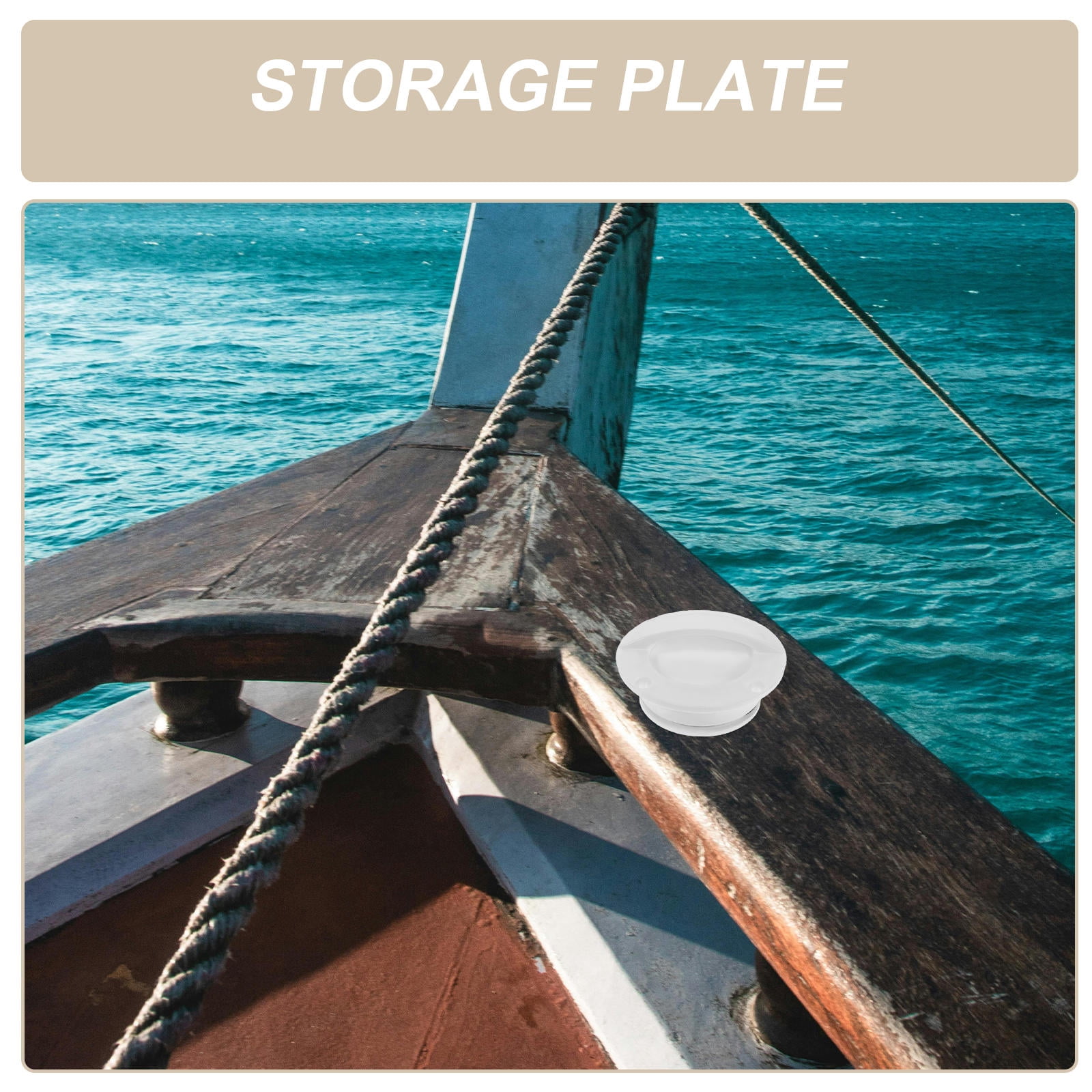 ELAYARD White Yacht Water Drain Plug with Compact Design, Easy to ...