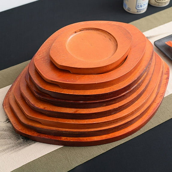 ELAYARD Wooden Heat Insulation Mat Brown Pot Holder Kitchen Accessory ...