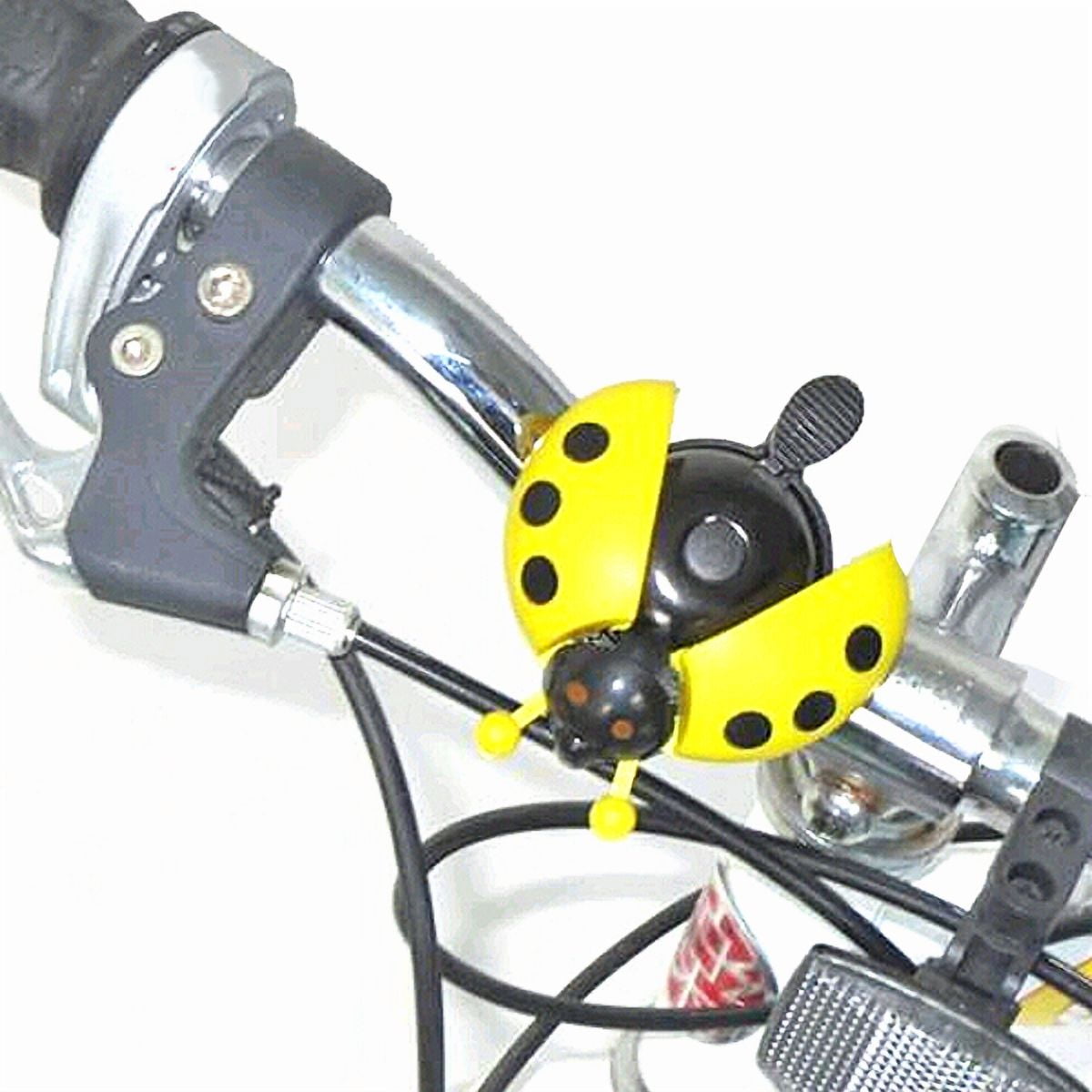 ELAYARD Yellow Ladybug Shaped Bike Bell Aluminum Alloy and Plastic Easy ...