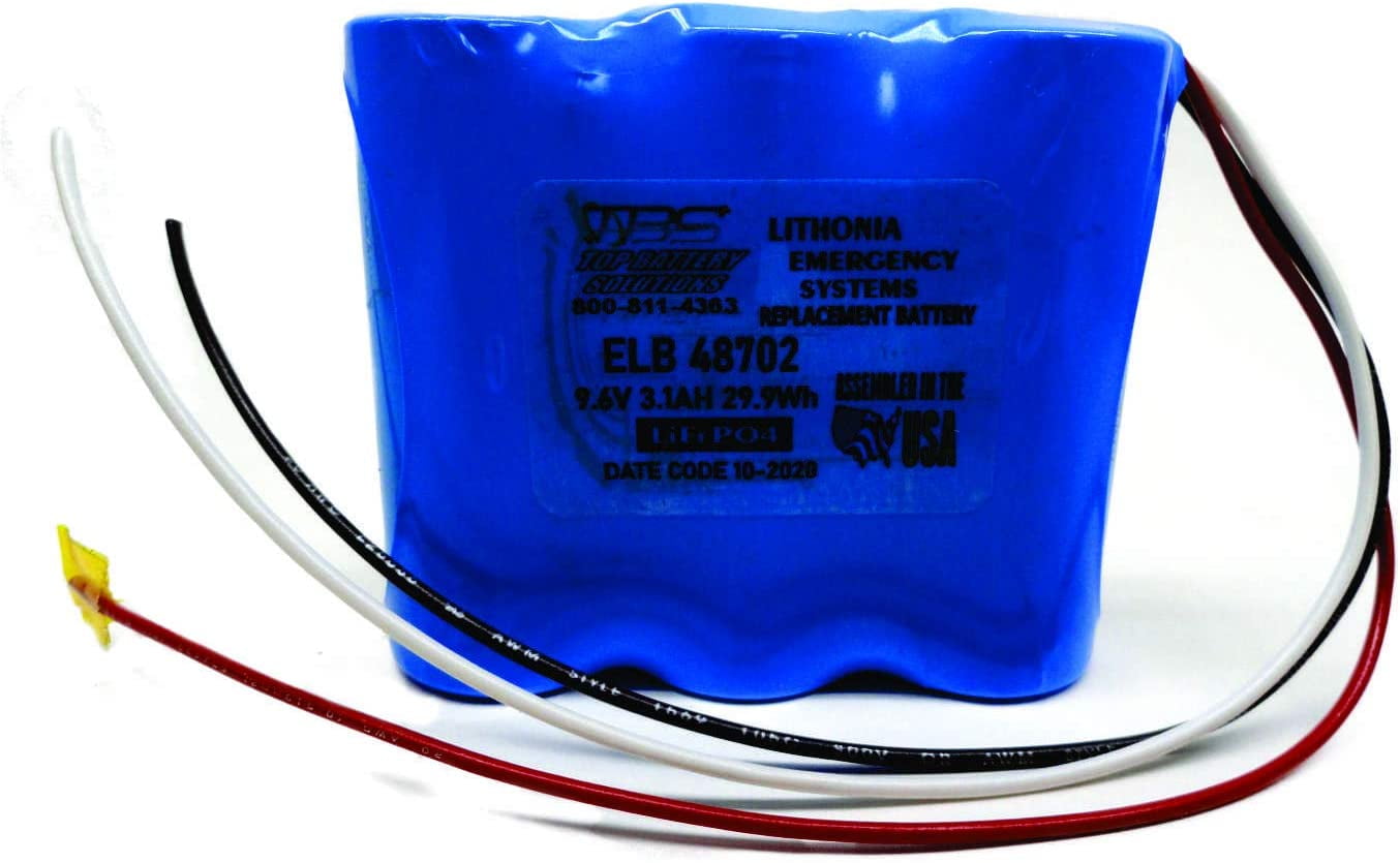 ELB-48702, ELB48702 Replacement LITONIA Emergency Battery Pack, Wire ...