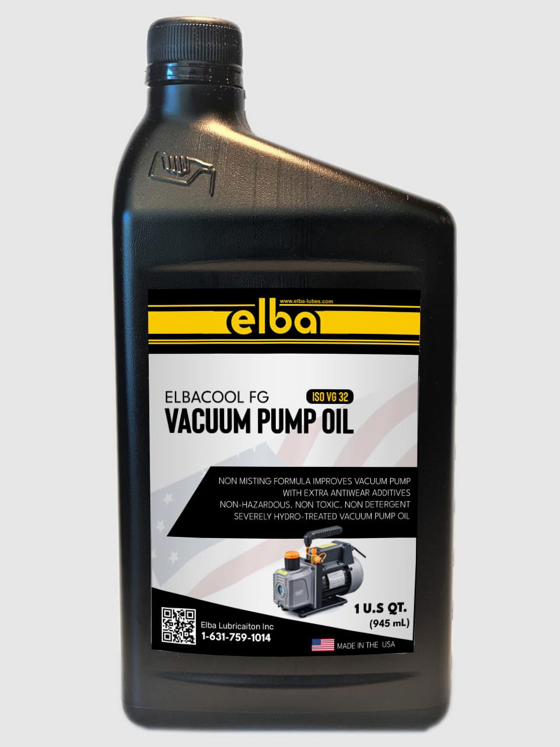 ELBACOOL FG Vacuum Pump Oil ISO VG 32, Synthetic, HYDROTREATED, Clear ...