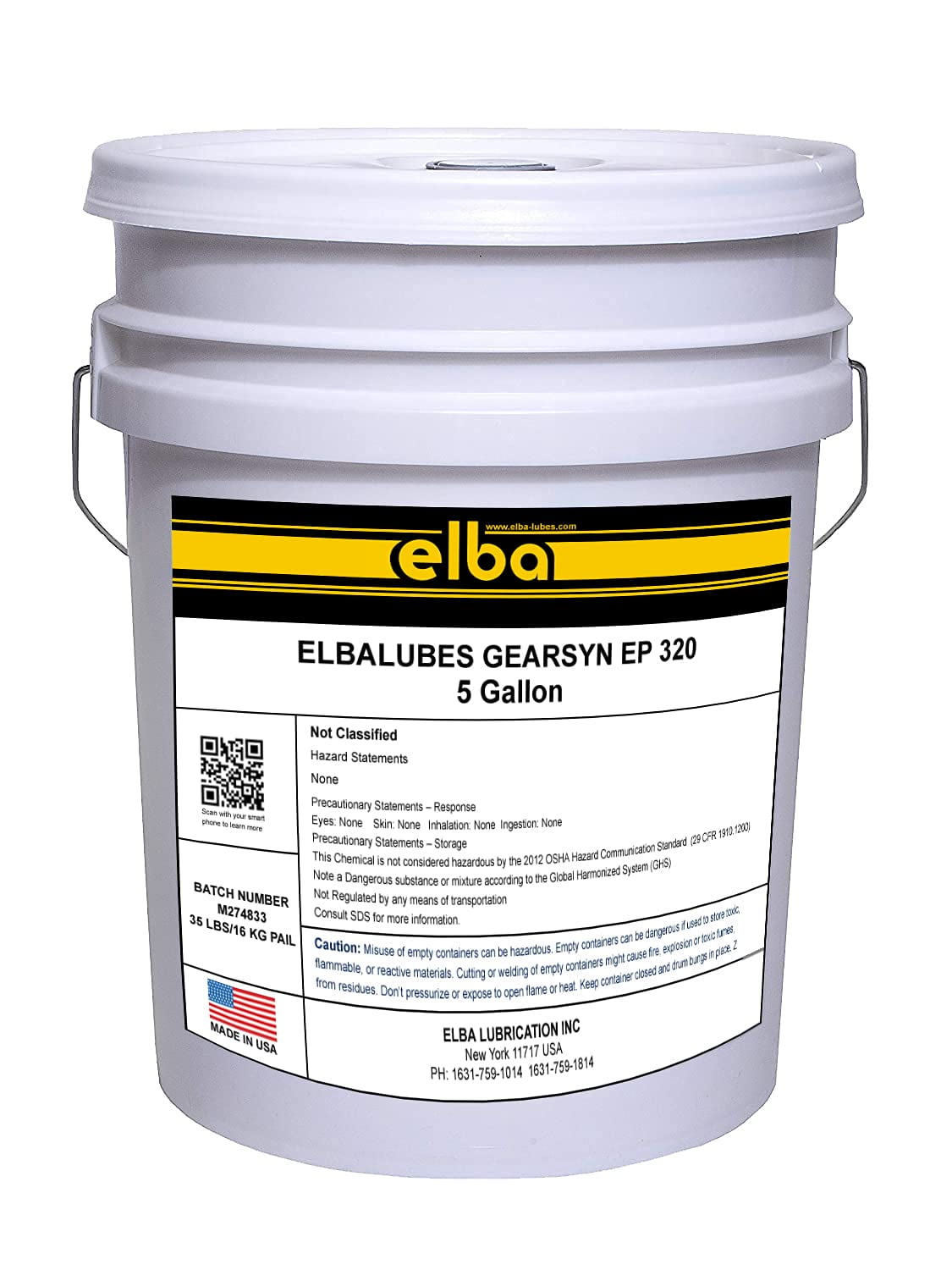 ELBALUBES Gear-SYN EP 320 | Synthetic | Gear Oil | Gear Fluids | ISO ...