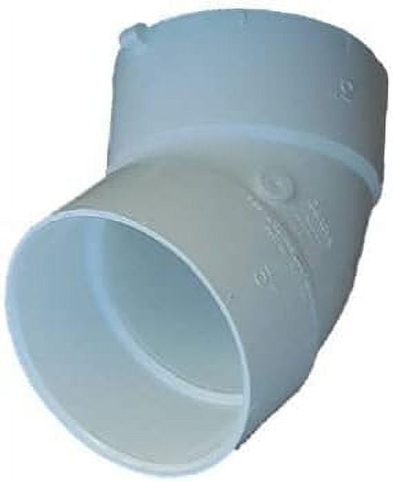 Charlotte Pipe PVC DWV Elbow 45 Degree - Lightweight Polyvinyl Chloride ...