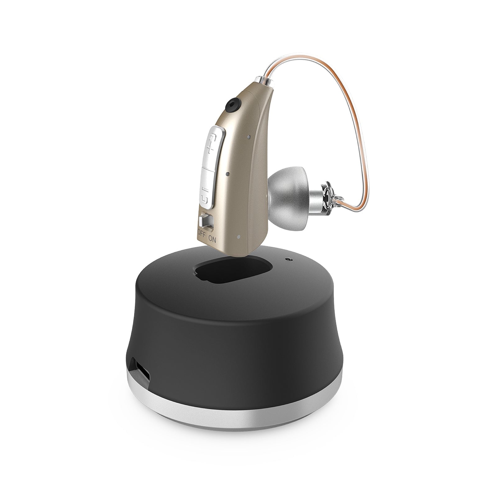 ELCTRTICI Hearing Aid, Rechargeable Hearing Aid with Charging Dock, Adjustable Frequency ...