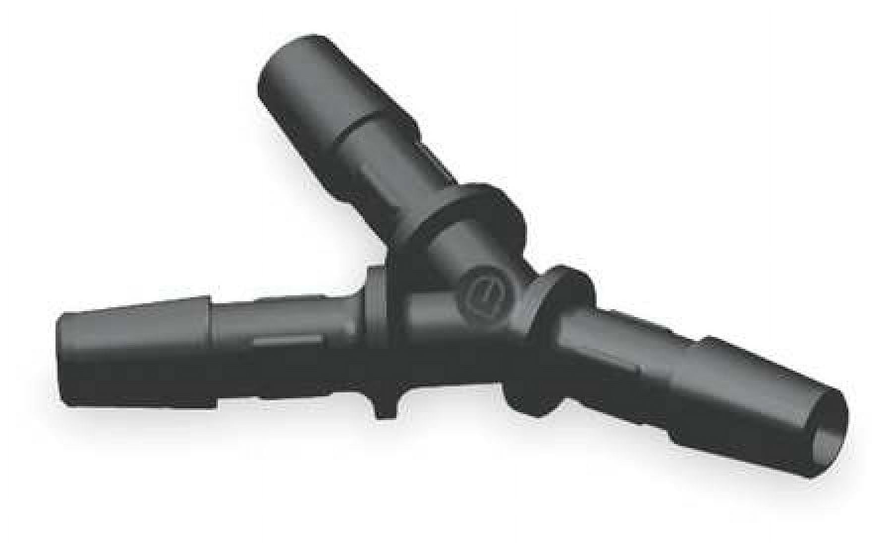 ELDON JAMES Y0-6BN Y Connector,3/8 In,Barbed,Nylon,PK10 - Walmart.com