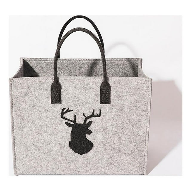 ELE Light & Decor Reusable Felt Tote Bag Container Set of 5 - Walmart.com