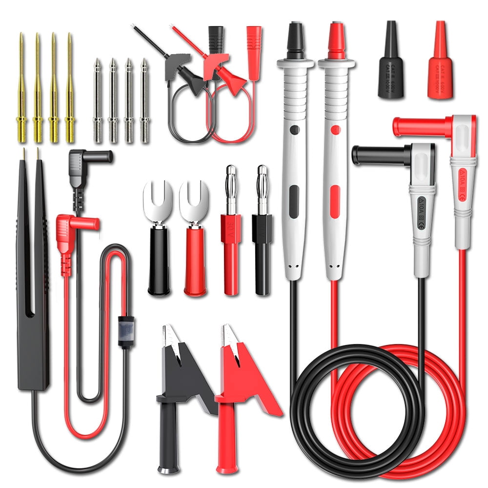 ELECTCHN Multimeter Test Leads Kit 21PCS Digital Electrical Test Probes ...
