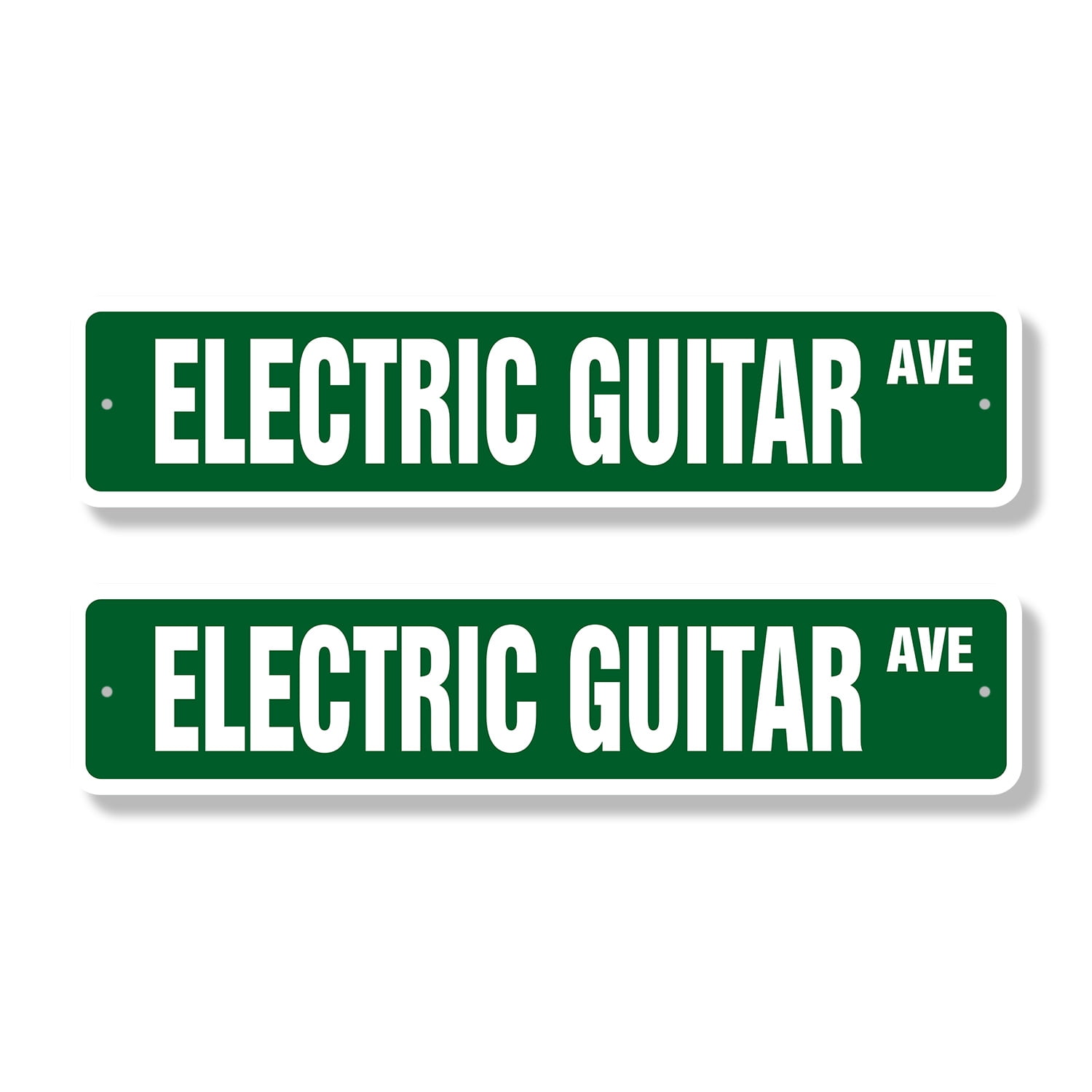 ELECTRIC GUITAR Classic Street Sign (2 Pack) band signs player music ...