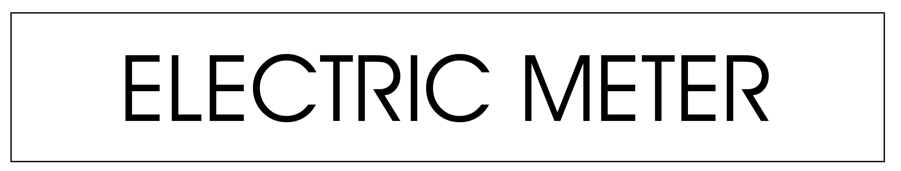 ELECTRIC METER SIGN (WHITE) - Walmart.com