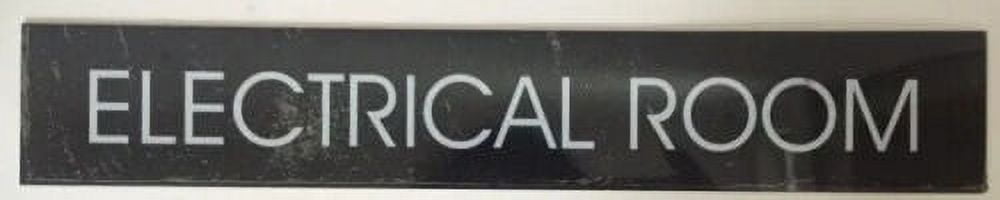ELECTRICAL ROOM SIGN (2X11.75,BLACK BACKGROUND,ALUMINUM) -ref16822 ...