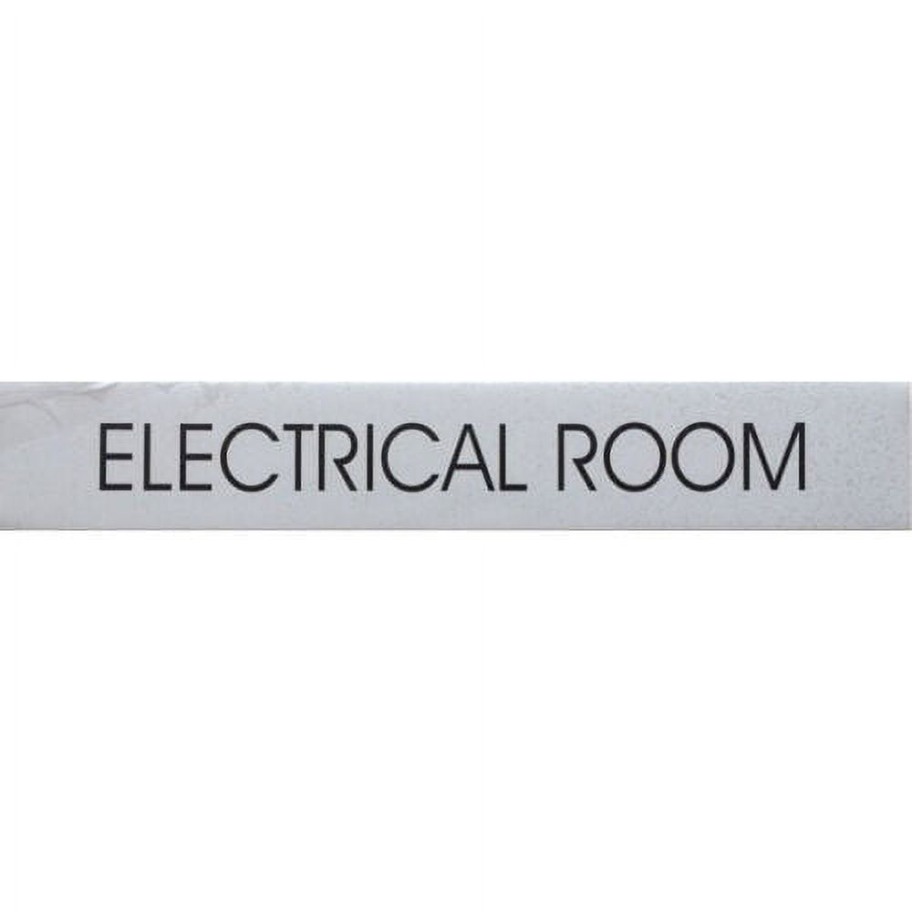 ELECTRICAL ROOM SIGN (2X11.75,BRUSH SILVER,ALUMINUM) -ref16822 ...