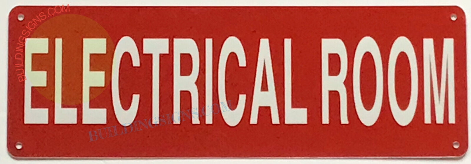 ELECTRICAL ROOM SIGN (4x12,RED,ALUMINUM)-ref19722 - Walmart.com