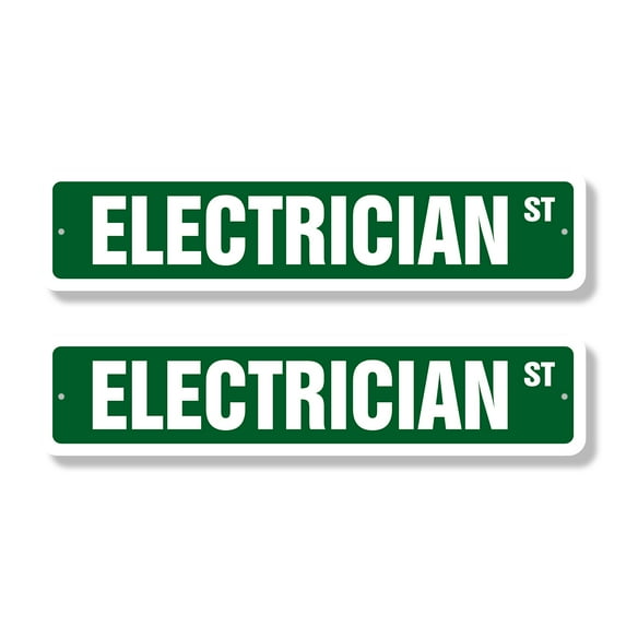 ELECTRICIAN Classic Street Sign (2 Pack) electric apprentice patch ...