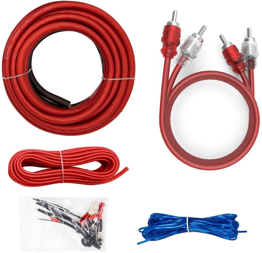 ELECTRONICS VICE SERIES 600W 8 AWG AMP KIT WITH RCA CABLE - R3A8 ...