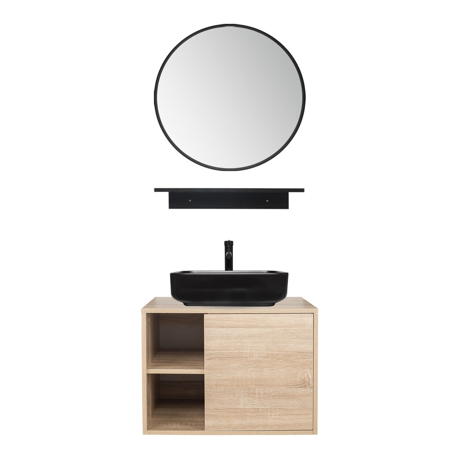 ELECWISH 24Inch Bathroom Vanity Set Wall Mounted Cabinet with/ Vessel ...