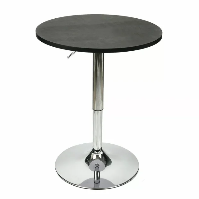 ELECWISH 35 Inches Height Modern Round Bar Table Adjustable Height ...