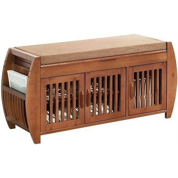 Bamboo Shoe Rack Bench
