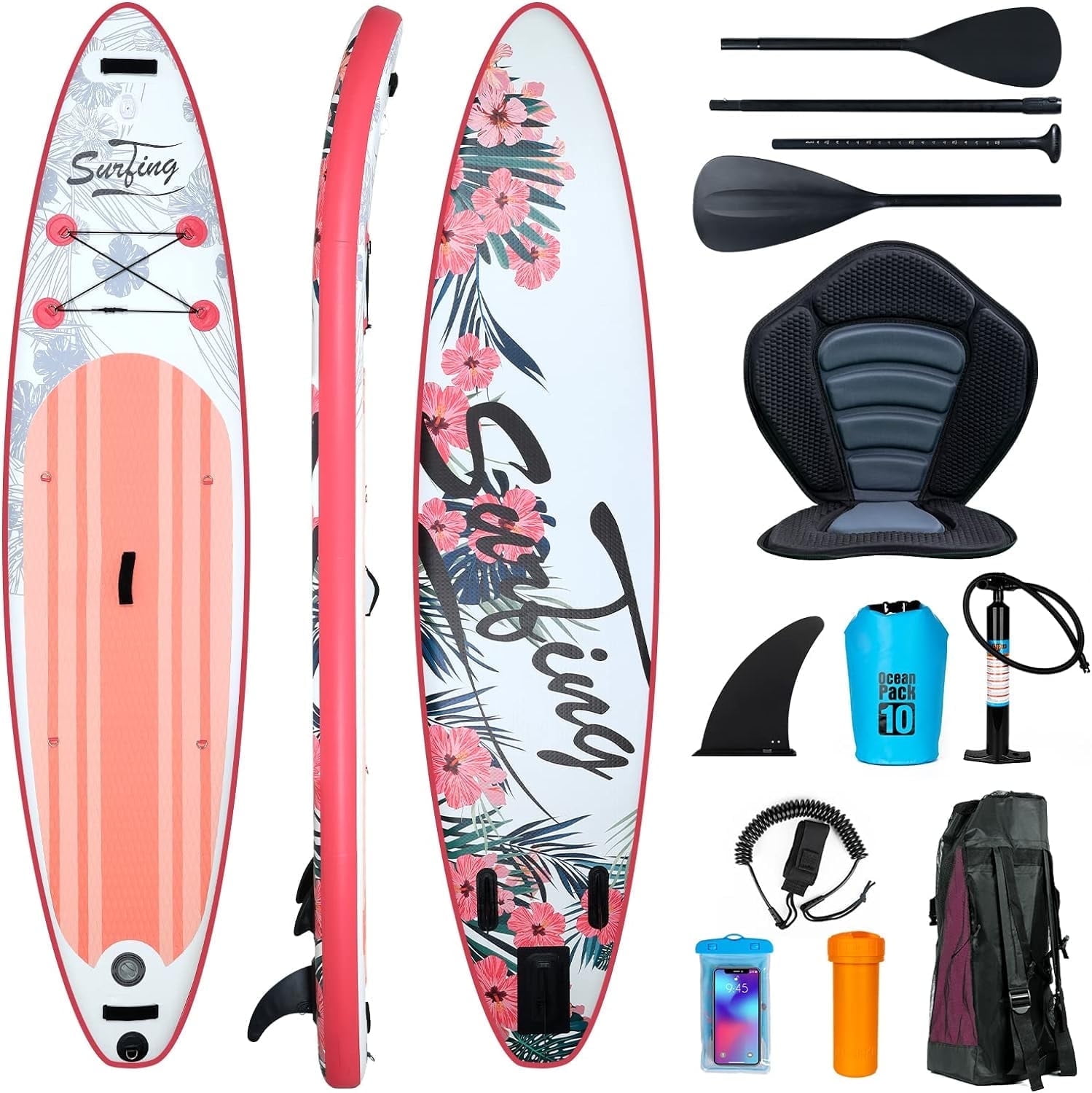 ELECWISH 11' Inflatable Stand Up Paddle Boards with Premium Accessories ...