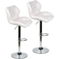 ELECWISH Set of 2 Bar Stools Modern Hydraulic Adjustable Swivel ...