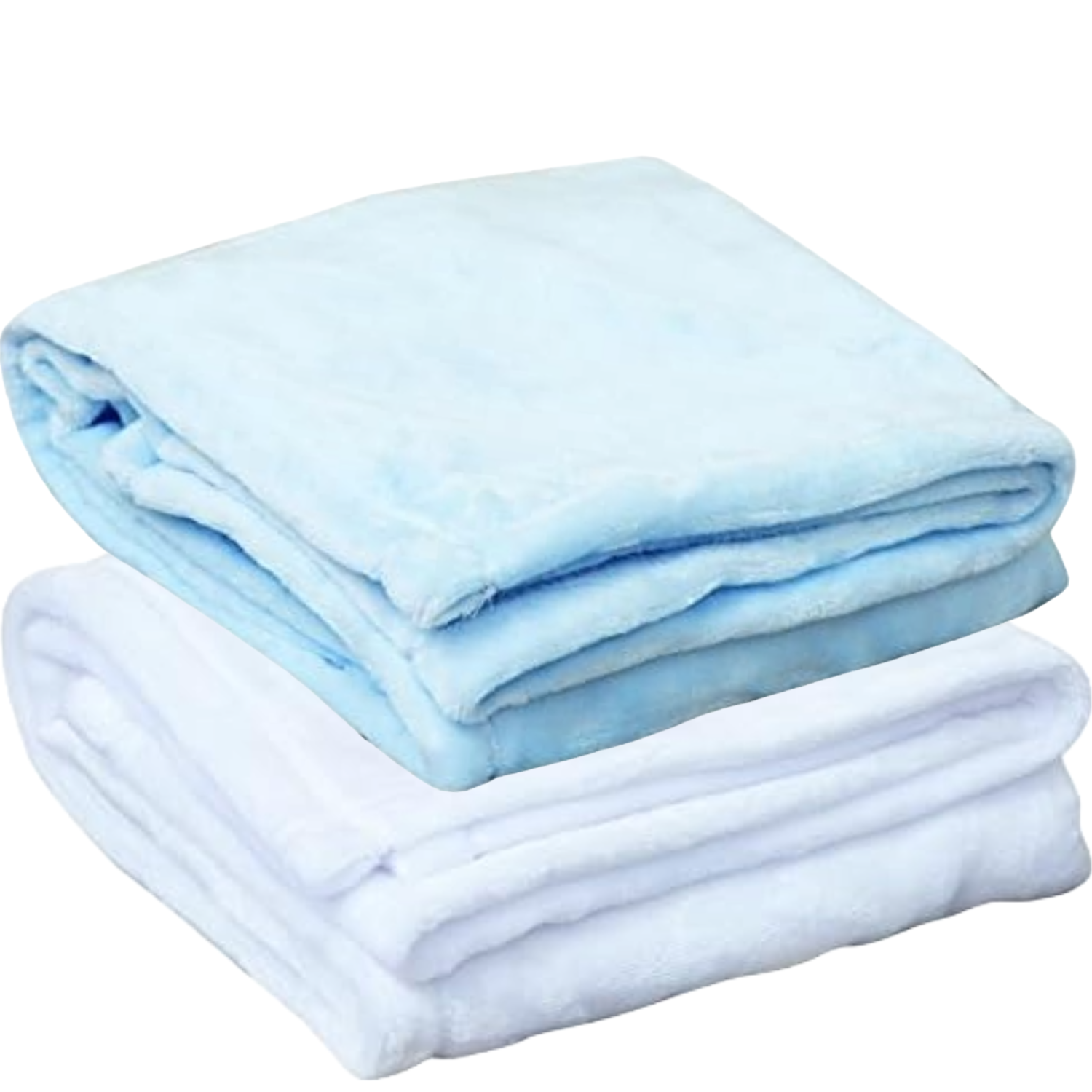 ELEGANI 2-Pack Ultra-Plush Microfleece Baby Blanket Set - 30” x 40 ...