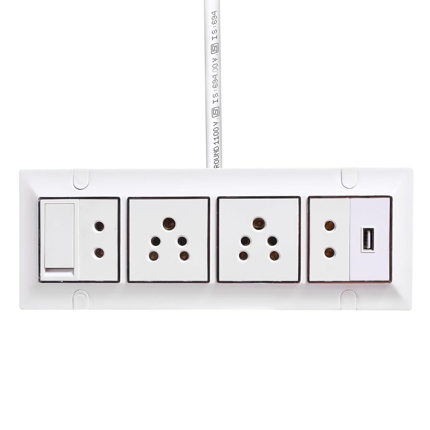 ELEGANT CASA Electric Extension Board 6 Amp Heavy Duty with 10 Meter 15 ...