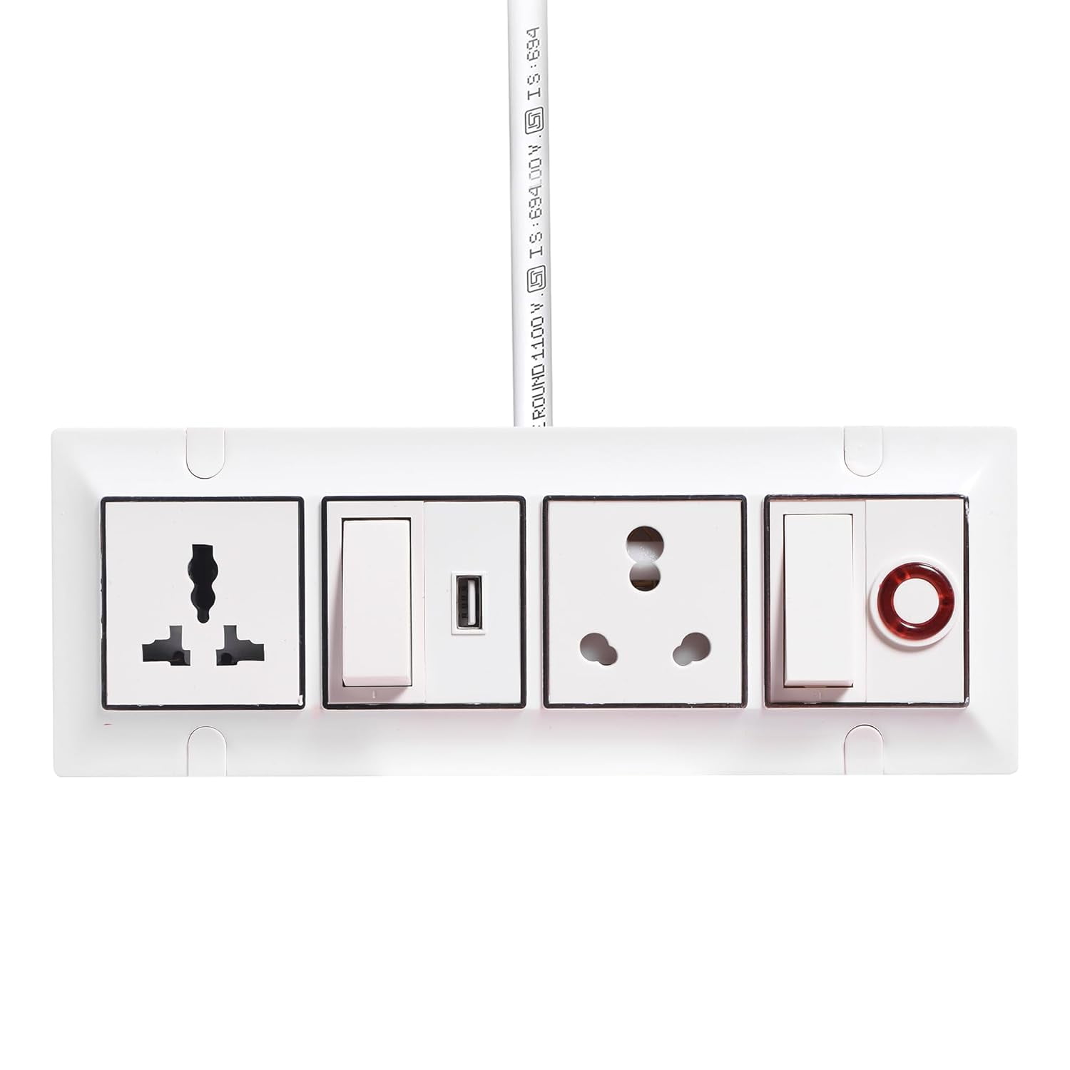 ELEGANT CASA Electric Extension Board 616 Amp Heavy Duty with 15 Meter ...