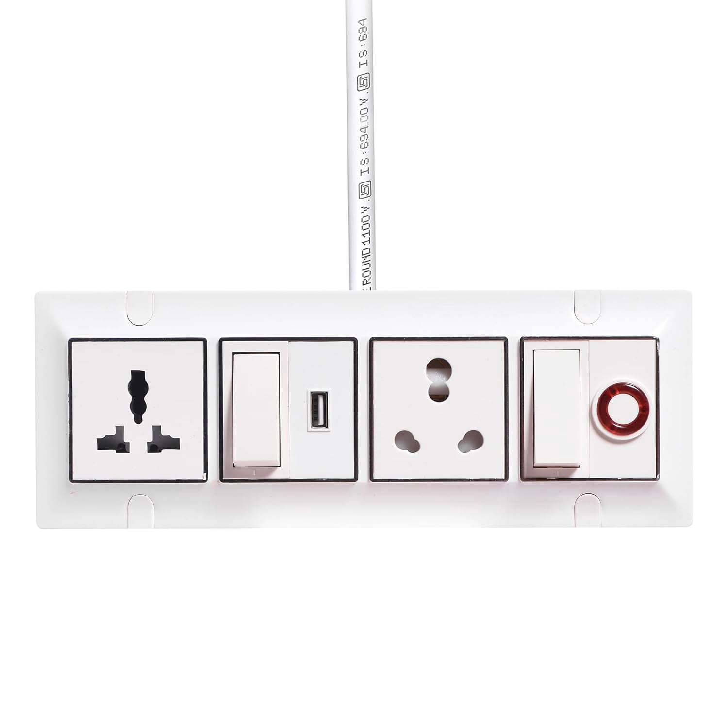 ELEGANT CASA Electric Extension Board 616 Amp Heavy Duty with 20 Meter ...