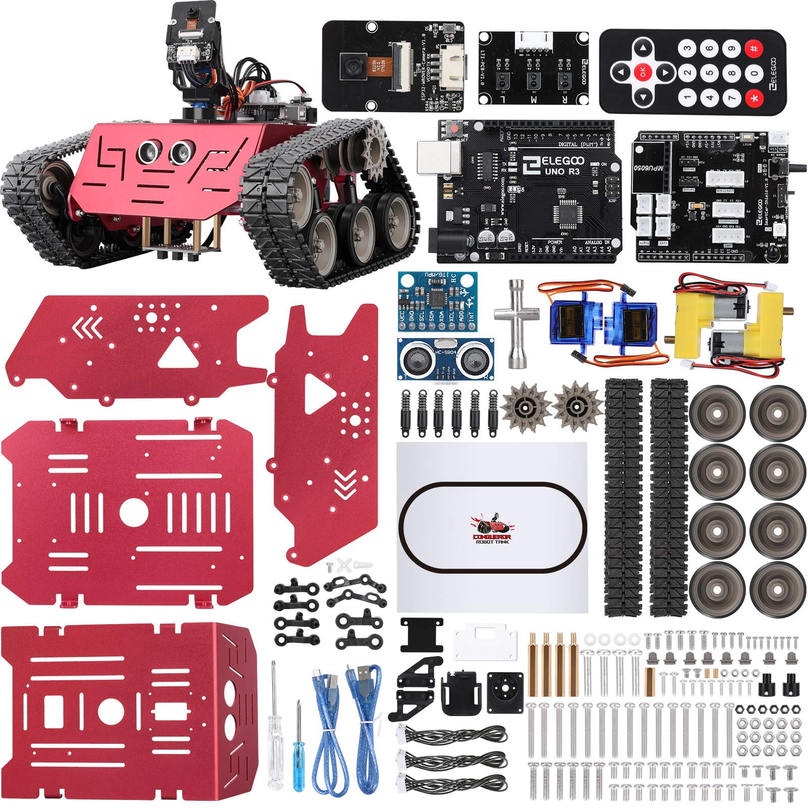 ELEGOO Conqueror Robot Tank MMF7 Kit with UNO R3 Arduino Robotics Kids ...