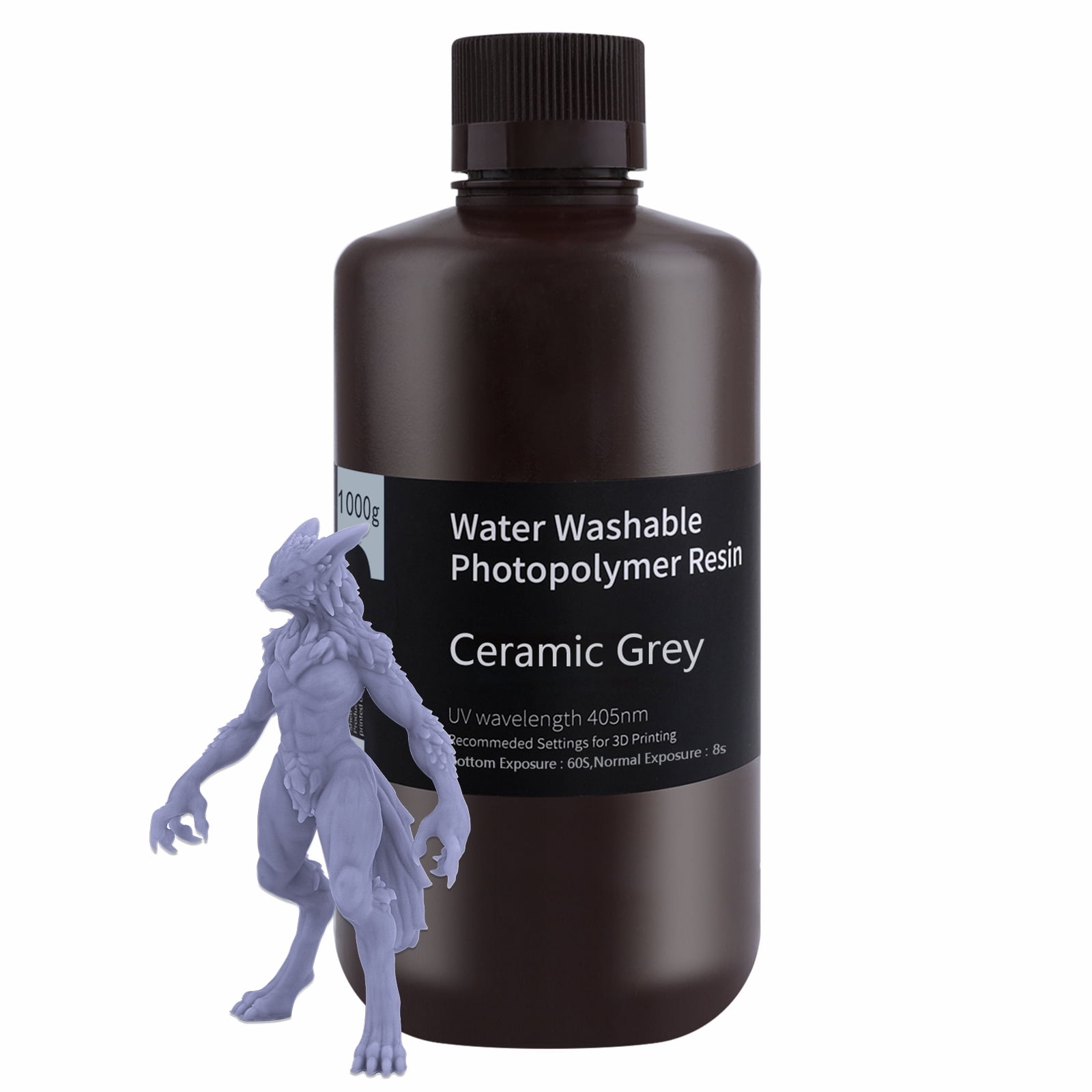 ELEGOO Water Washable 3D Printer Resin, LCD UV-Curing, 405nm ...