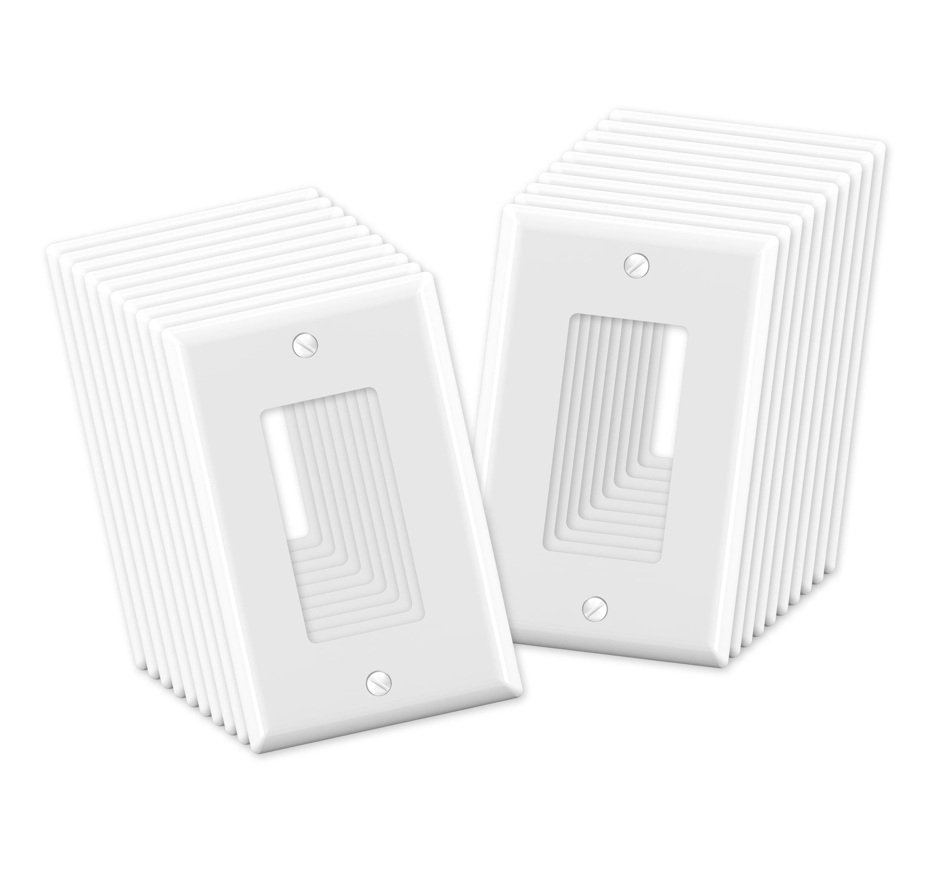 ELEGRP 1-Gang Decorative Wall Plates, Mid-Size Unbreakable ...