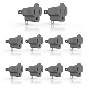 2 Prong to 3 Prong Adapters in Plug Adapters - Walmart.com