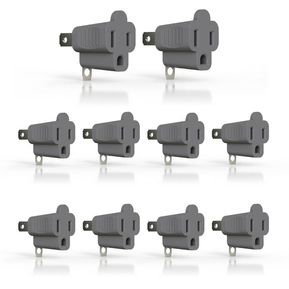 2 Prong to 3 Prong Adapters in Plug Adapters - Walmart.com
