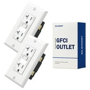 3GRACE 20 Amp GFCI Outlet, LED Indicator, Self-Test, UL Listed, White ...