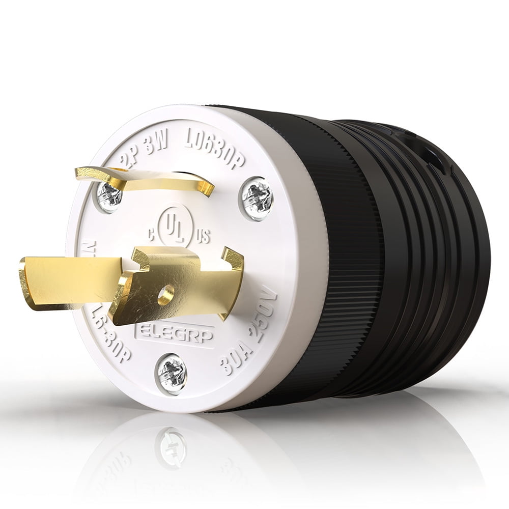 ELEGRP L0630P, 30 Amp 250V Locking Electrical Plug - Walmart.com