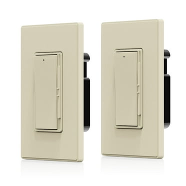 Maxxima 3-Way/Single Pole Decorative LED Slide Dimmer, LED Compatible ...