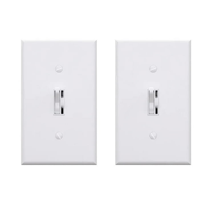 toggle light switch white