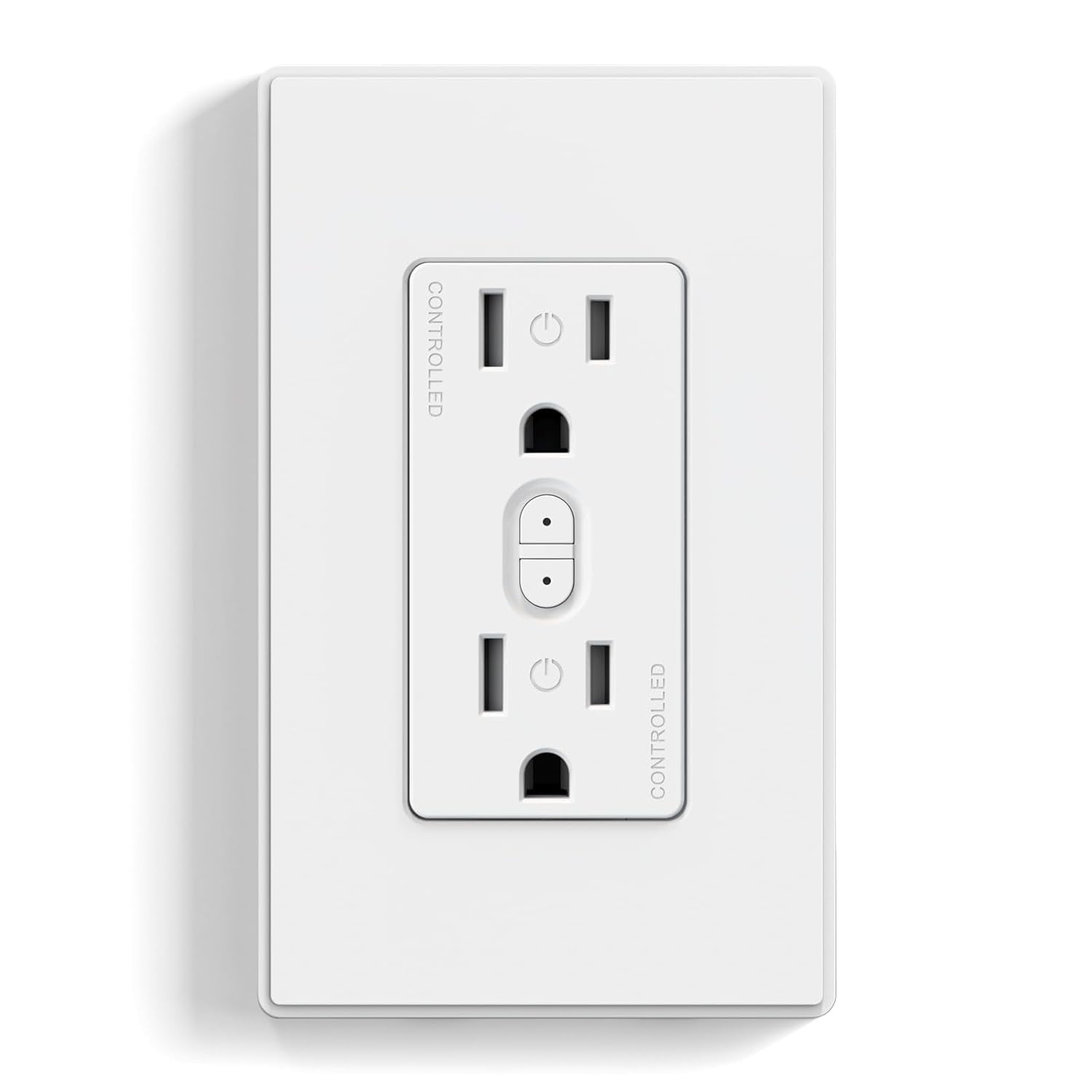 ELEGRP Smart In-Wall Outlet with Energy Monitoring, 2.4GHz Wi-Fi Smart ...