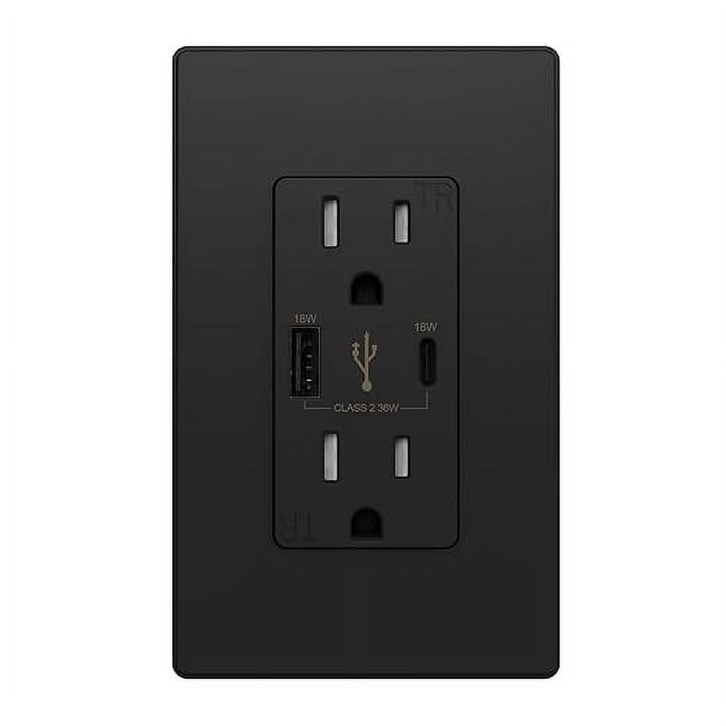 ELEGRP USB C Wall Outlet, 36W PD2.0 Power Delivery USB Outlets ...