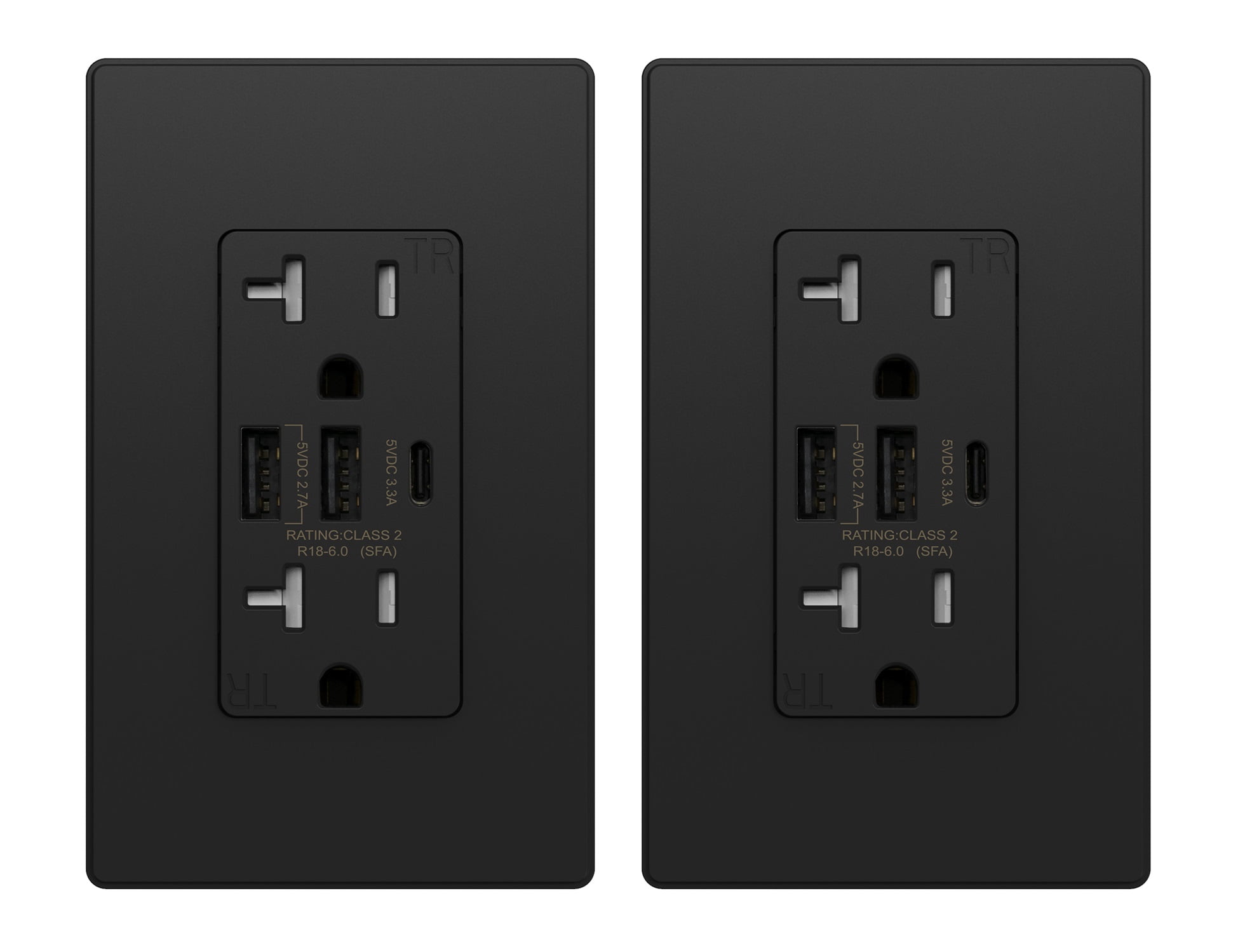 ELEGRP USB Outlets Receptacles, 3-Port USB C Wall Outlet, 30W 6.0A USB ...