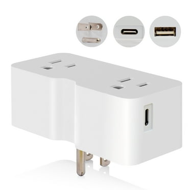 4.8A Ultra High Speed Dual USB Charger Outlet - 15A Tamper Resistant ...