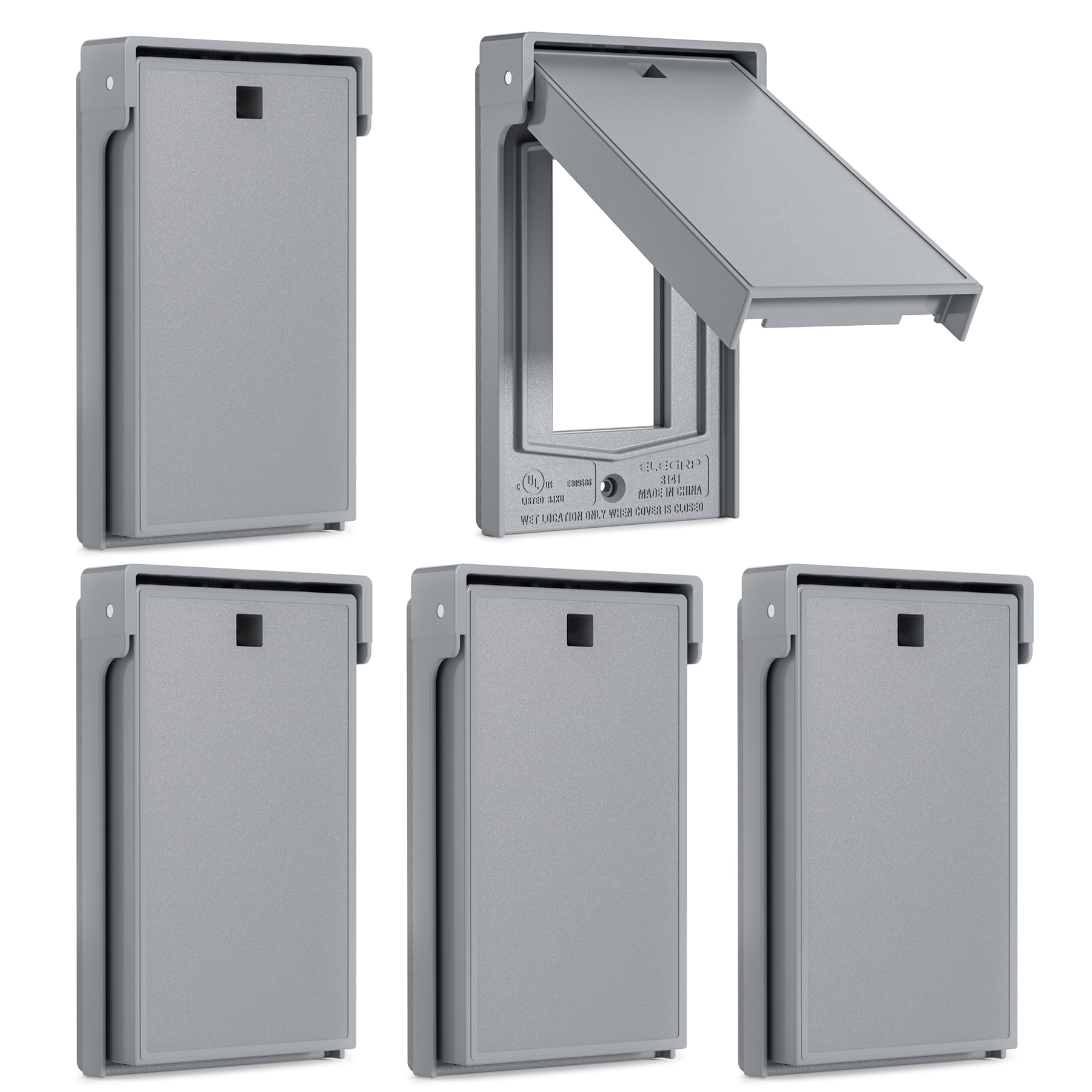 ELEGRP Vertical Outdoor Cover for Decorative Receptacles, Weatherproof ...