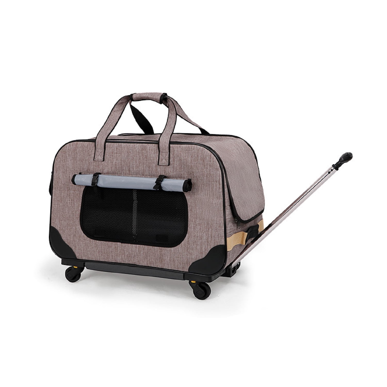 ELEGX Pet Rolling Carrier for Dogs & Cats, Up to 35 LBS, Detachable ...