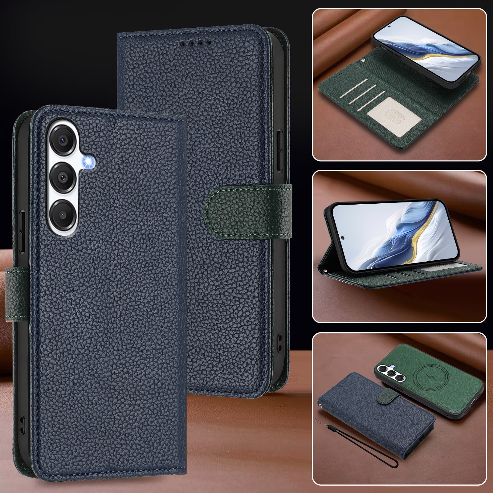 ELEHOLD 2-in-1 Magnetic Wallet Case for Samsung Galaxy A54 5G, RFID ...
