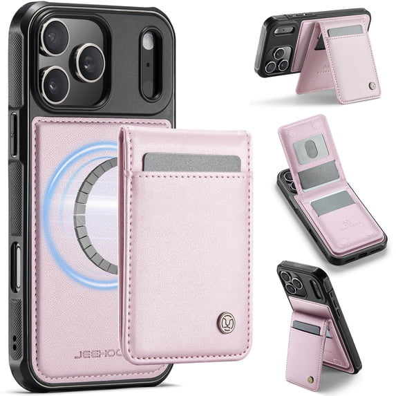ELEHOLD 2-in-1 Magnetic Wallet Case for iPhone 18 Pro Max, PU Leather ...