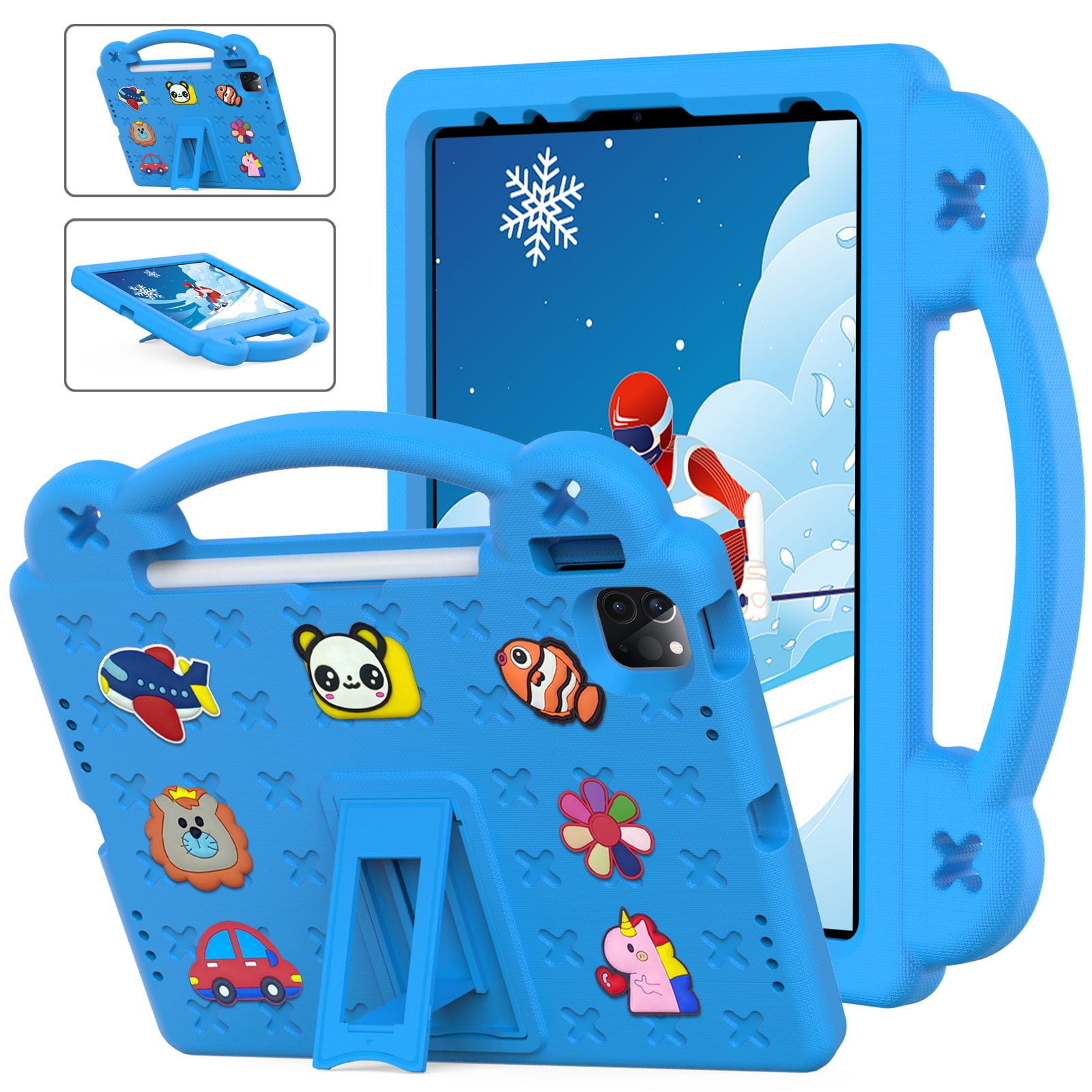 ELEHOLD for Apple iPad 11th(A16) 2025 Kids Case, Cute Cartoon EVA Kids ...