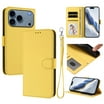 ELEHOLD For iPhone 17 Pro Max Flip PU Leather Wallet Case with Credit ...